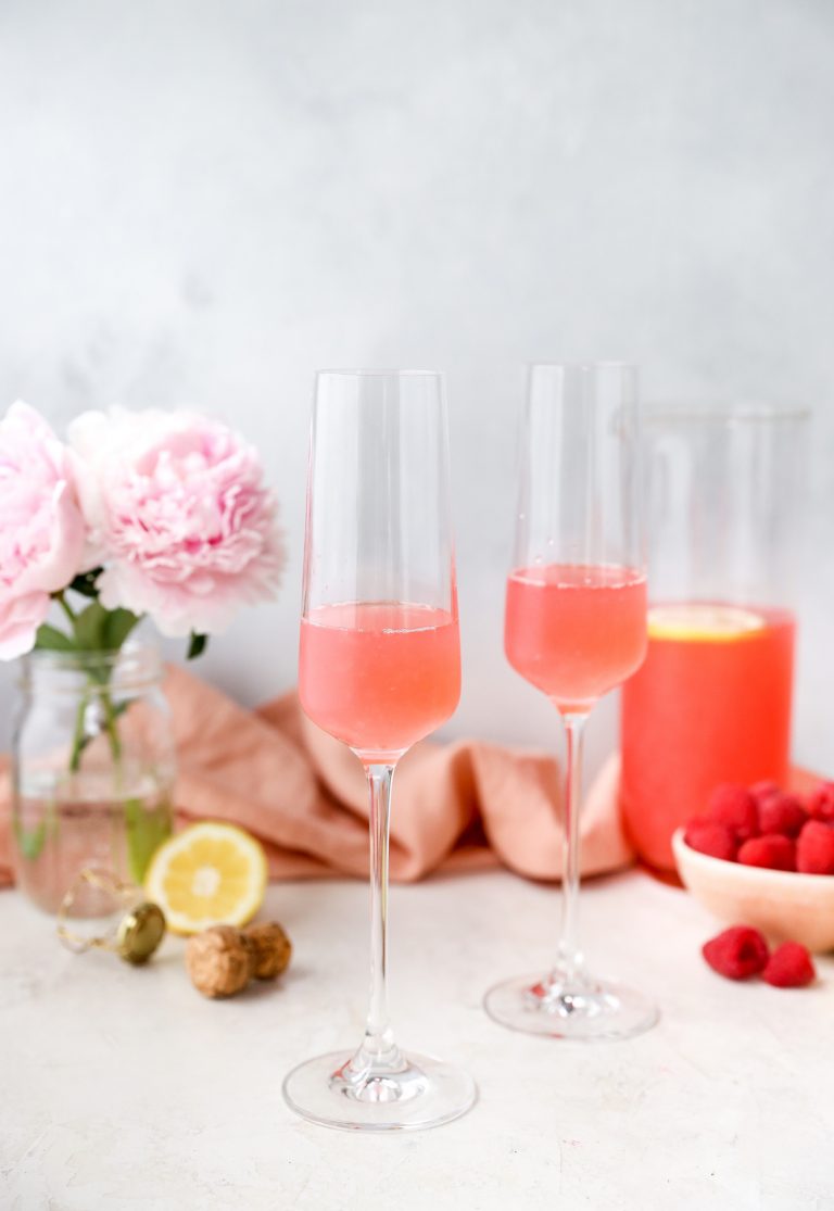 Pink Lemonade Mimosas - Yes to Yolks