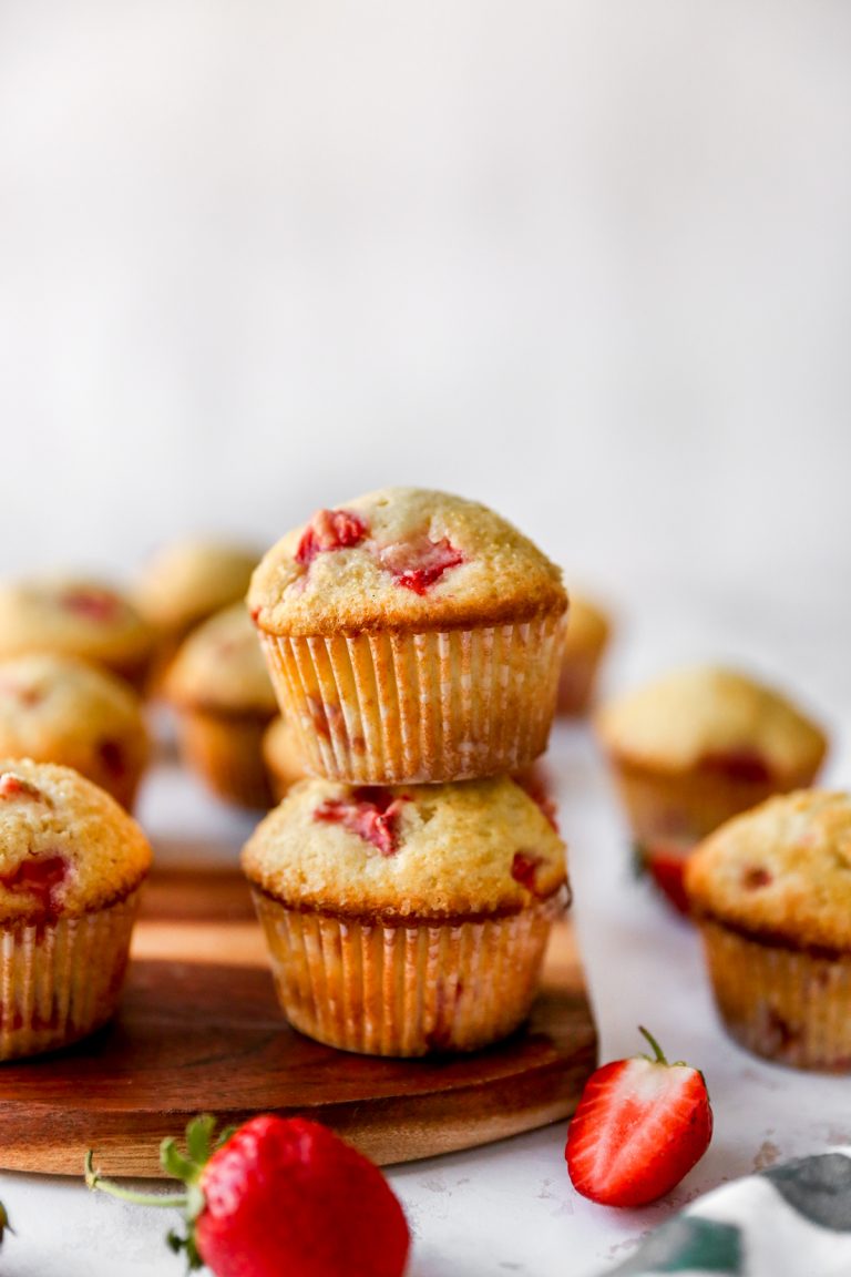 Fresh Strawberry Muffins - Yes to Yolks