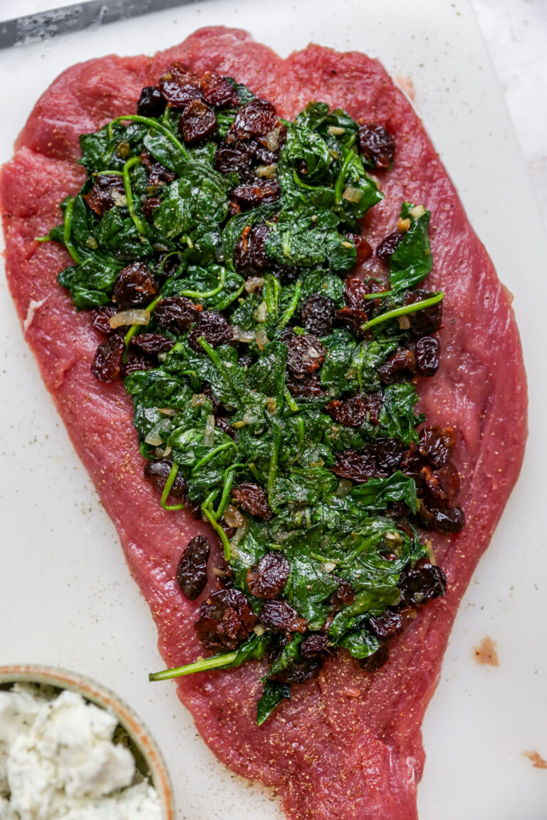 Stuffed Pork Tenderloin with Apple Cider Pan Sauce - Yes to Yolks